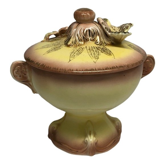Accents | Vintage Betson Compote Candy Dish W Lid Bird | Poshmark